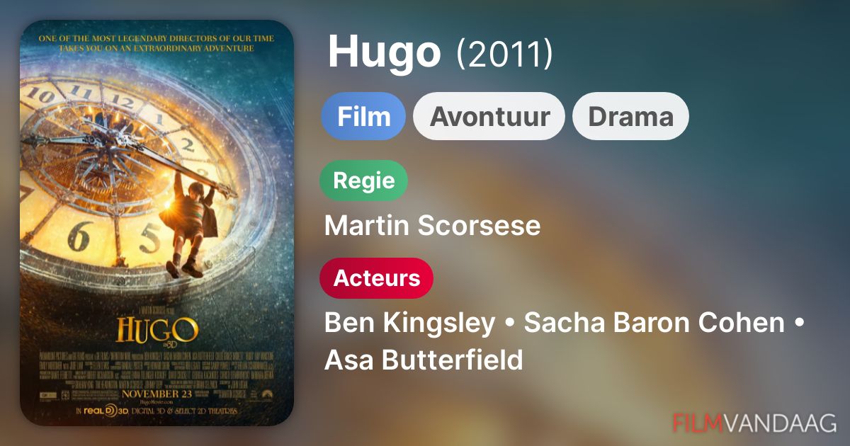 Hugo (film, 2011) - FilmVandaag.nl