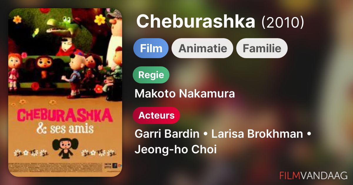 Cheburashka (film, 2010) - FilmVandaag.nl