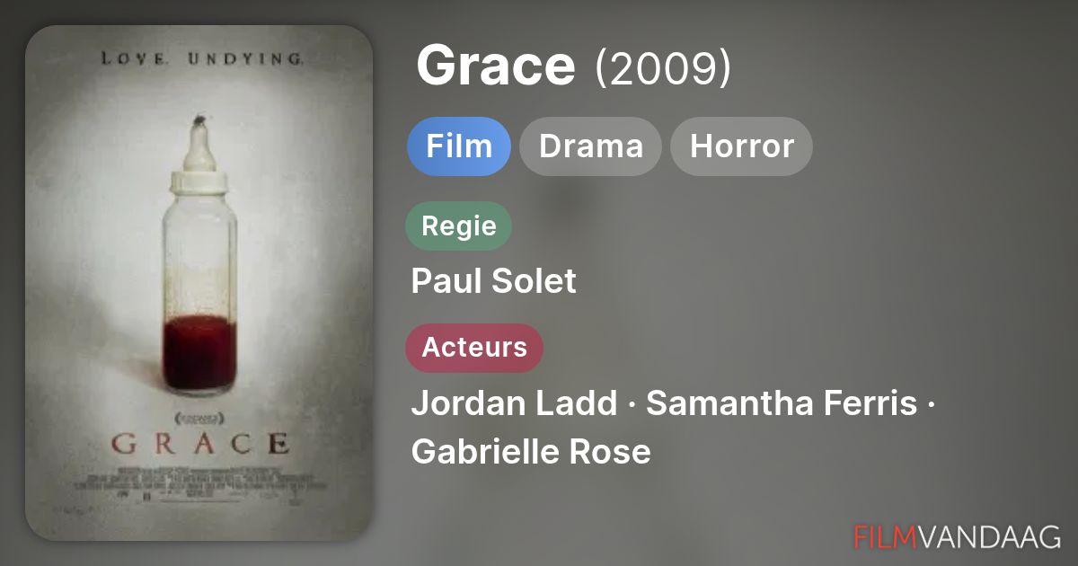 Grace (film, 2009) - FilmVandaag.nl