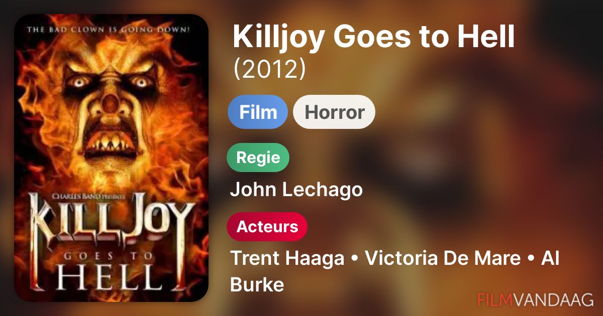 Killjoy Goes to Hell (film, 2012) - FilmVandaag.nl