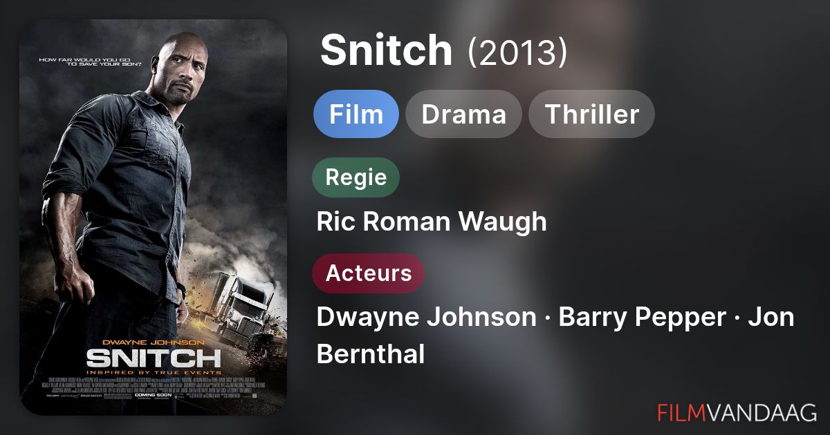 Snitch (film, 2013) - FilmVandaag.nl