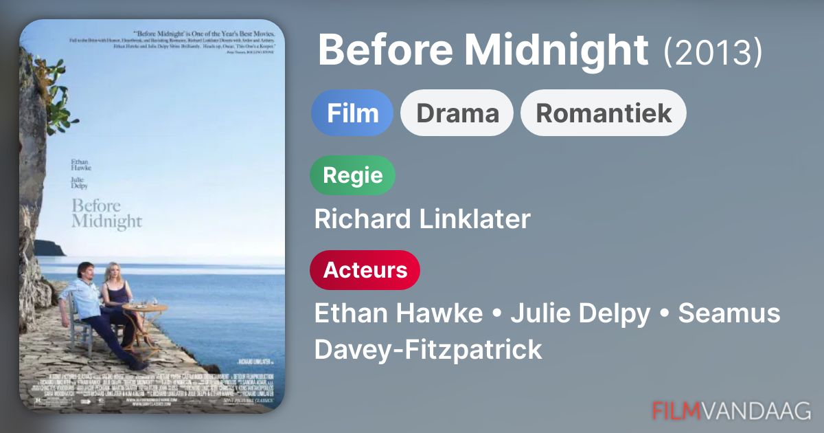 Before Midnight (film, 2013) - FilmVandaag.nl