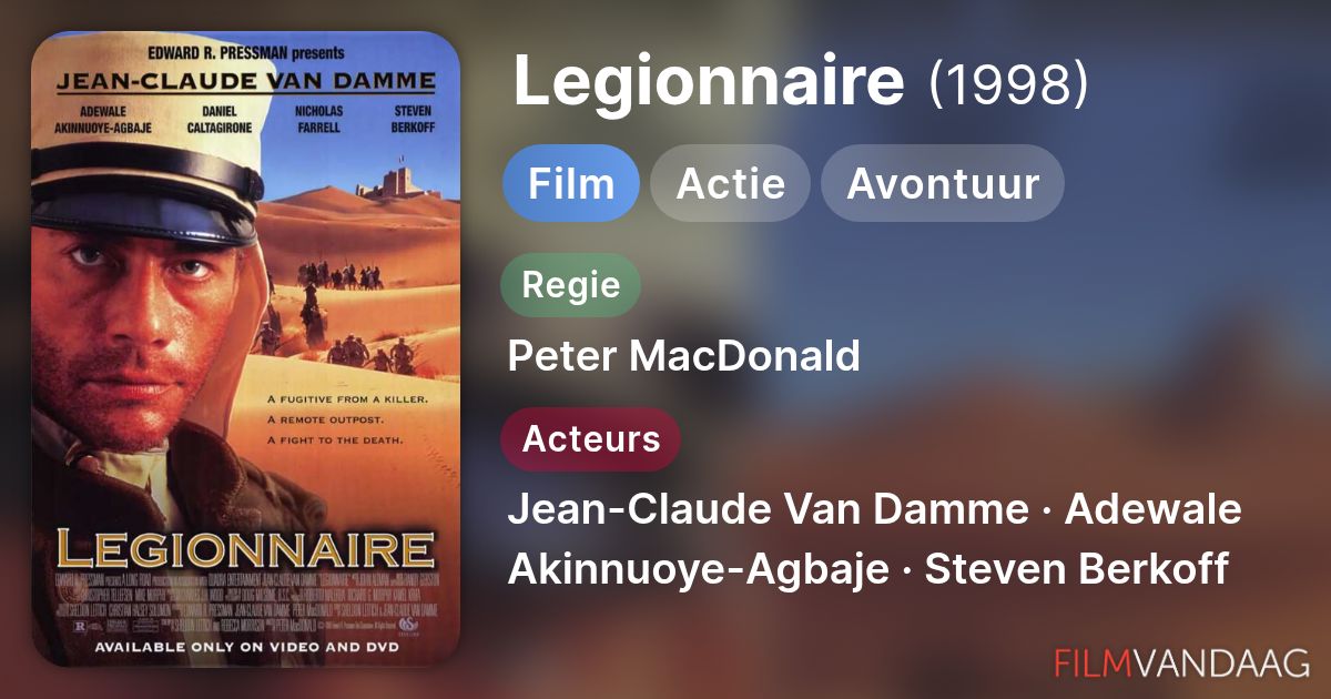 Legionnaire (film, 1998) - FilmVandaag.nl