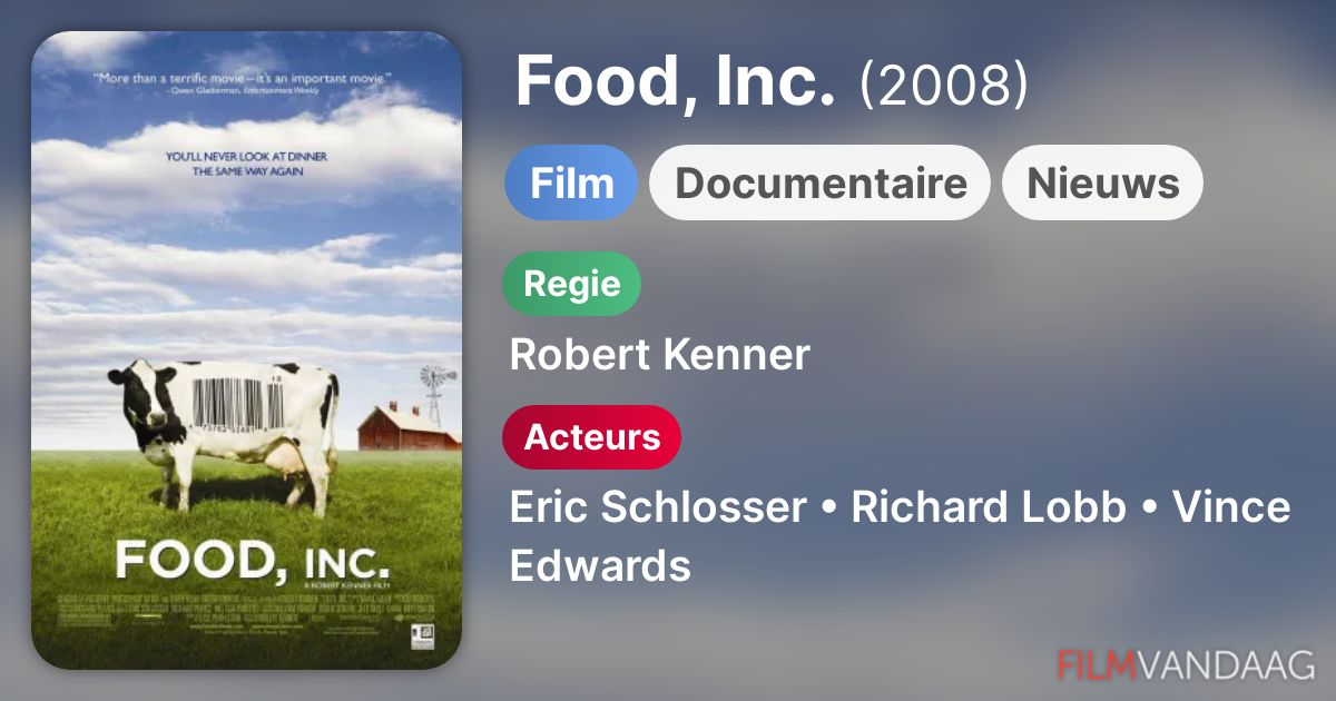 Food, Inc. (film, 2008) - FilmVandaag.nl