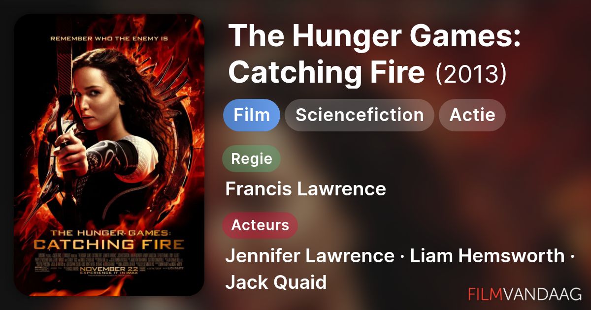 The Hunger Games: Catching Fire (film, 2013) - FilmVandaag.nl