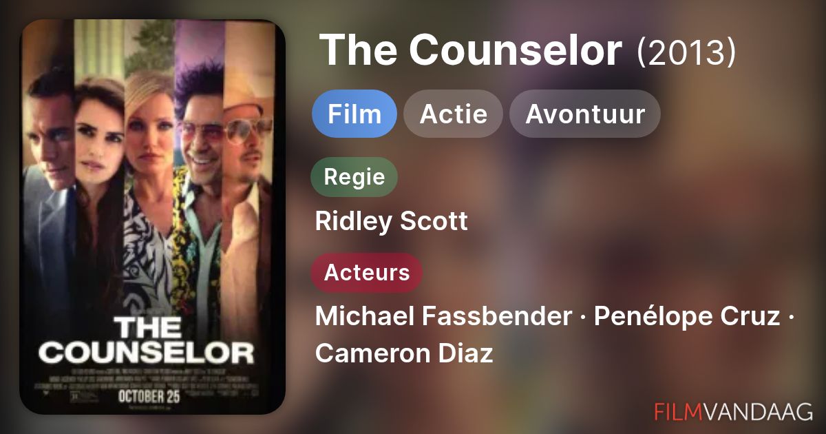 The Counselor (film, 2013) - FilmVandaag.nl