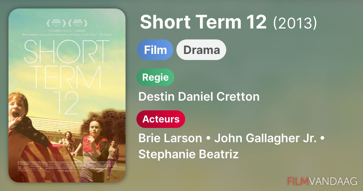 Short Term 12 (film, 2013) - FilmVandaag.nl