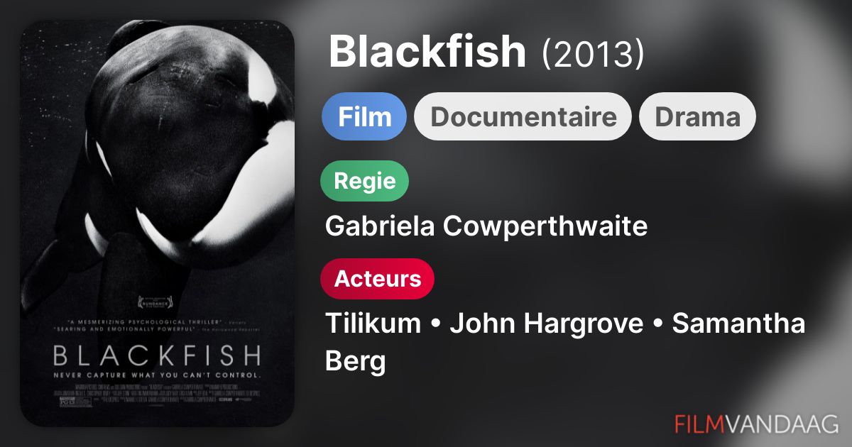 Blackfish (film, 2013) - FilmVandaag.nl