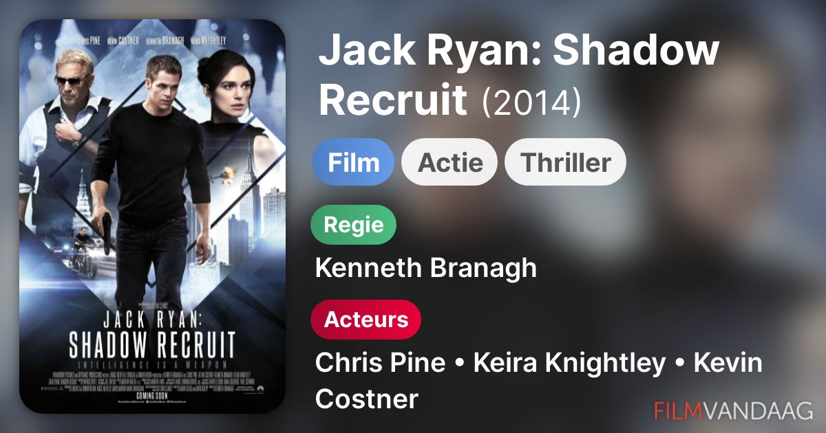 Jack Ryan: Shadow Recruit (film, 2014) - FilmVandaag.nl
