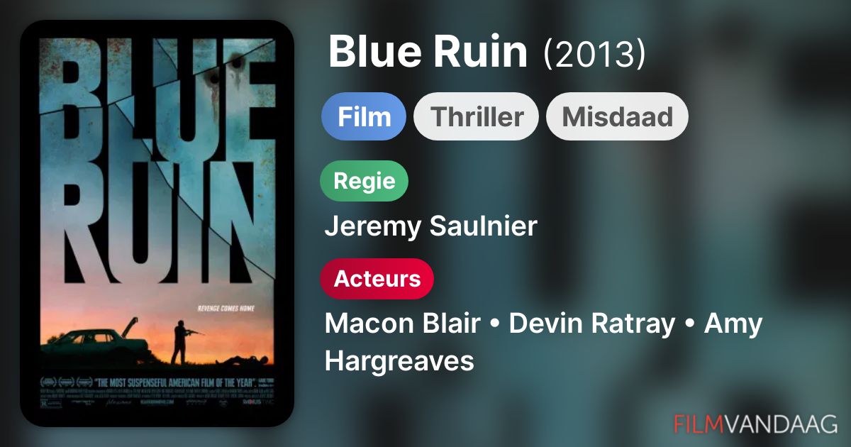 Blue Ruin (film, 2013) - FilmVandaag.nl