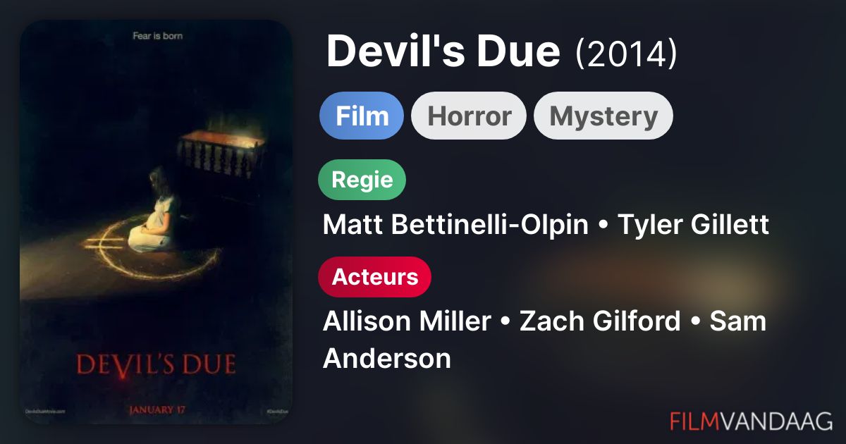Devil's Due (film, 2014) - FilmVandaag.nl