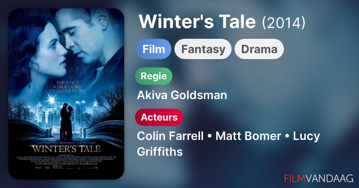 Winter's Tale (film, 2014) - FilmVandaag.nl