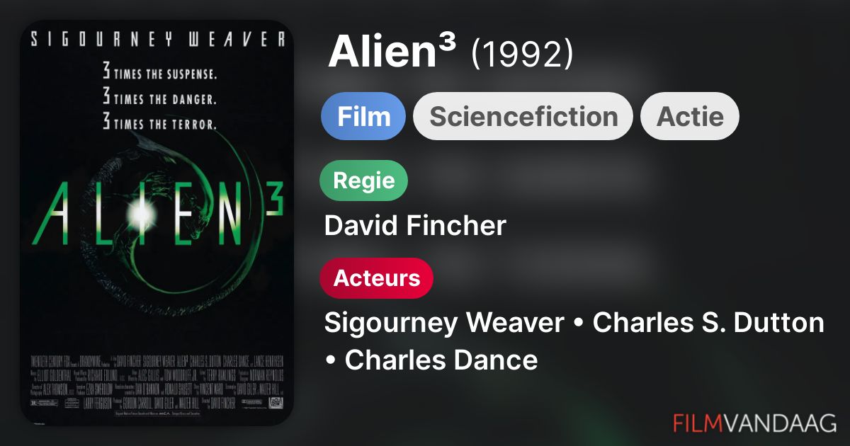 Alien³ (film, 1992) - FilmVandaag.nl