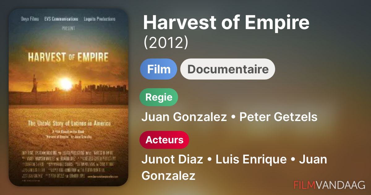 Harvest of Empire (film, 2012) - FilmVandaag.nl