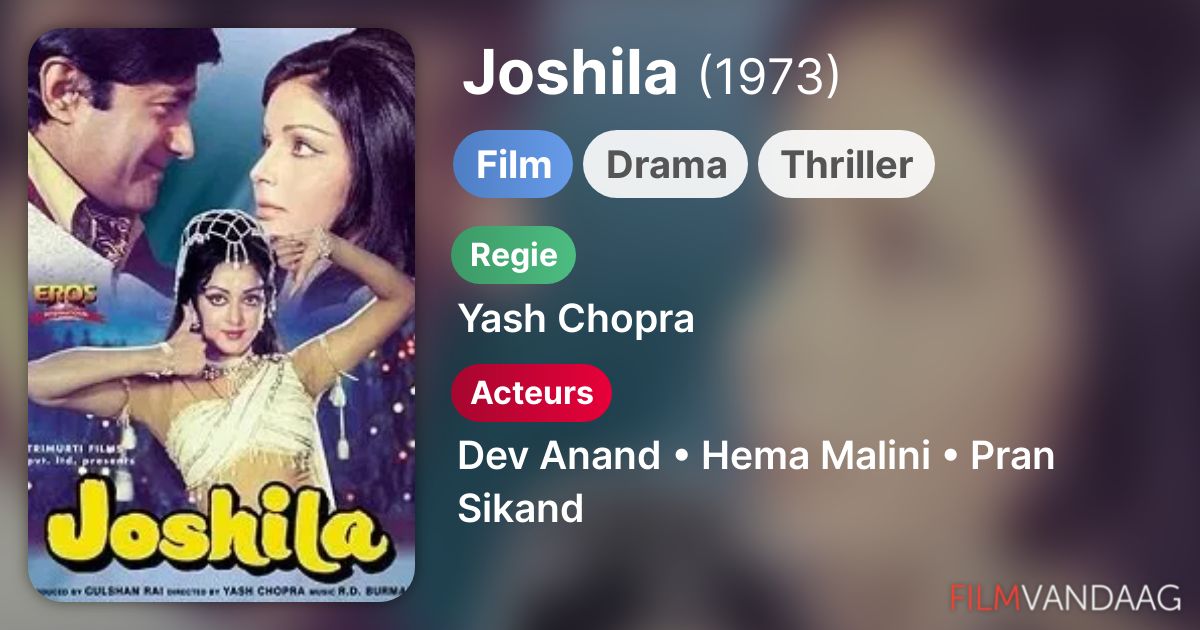 Joshila (film, 1973) - FilmVandaag.nl
