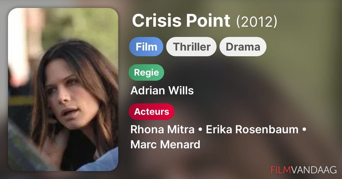 Crisis Point (film, 2012) - FilmVandaag.nl