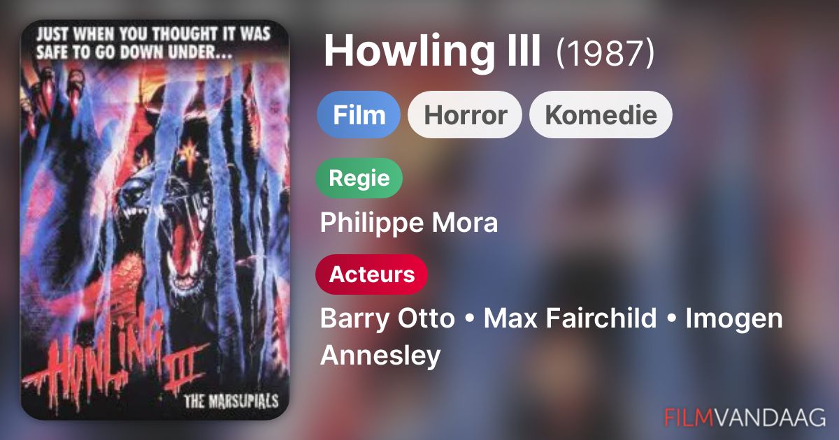 Howling III (film, 1987) - FilmVandaag.nl