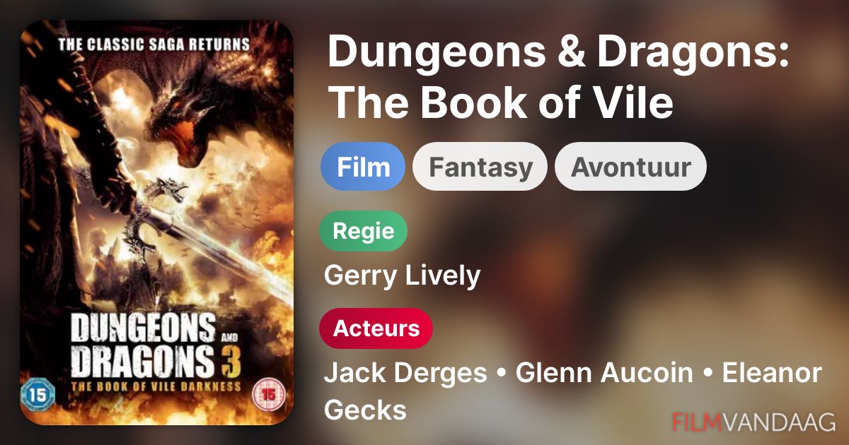 Dungeons & Dragons: The Book of Vile Darkness (film, 2012) - FilmVandaag.nl