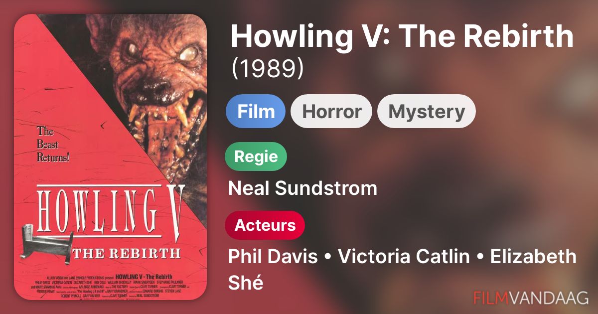 Howling V: The Rebirth (film, 1989) - FilmVandaag.nl