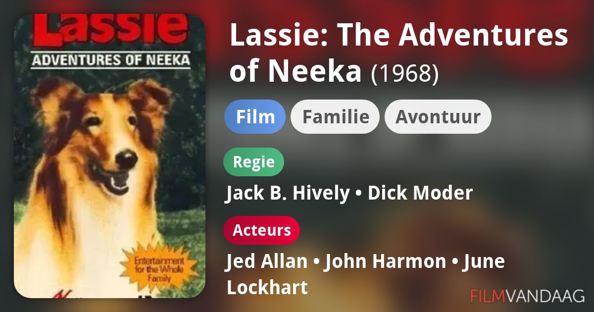 Lassie: The Adventures of Neeka (film, 1968) - FilmVandaag.nl