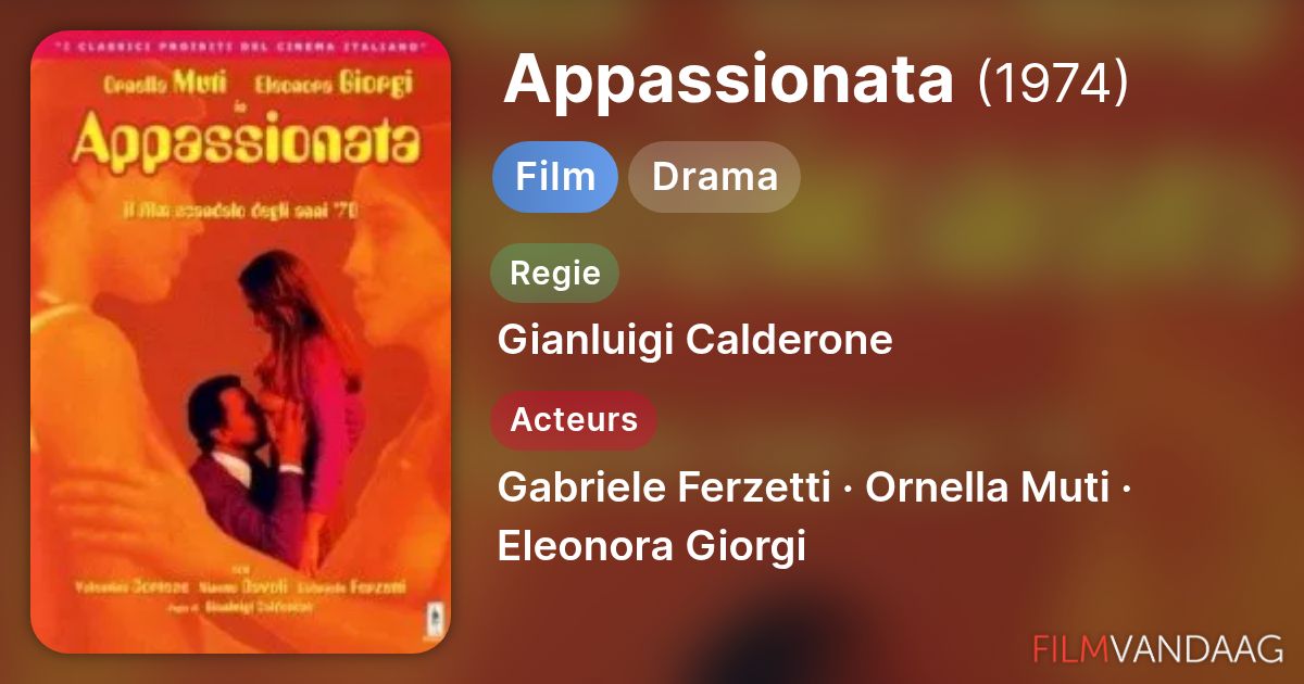 Appassionata (film, 1974) - FilmVandaag.nl