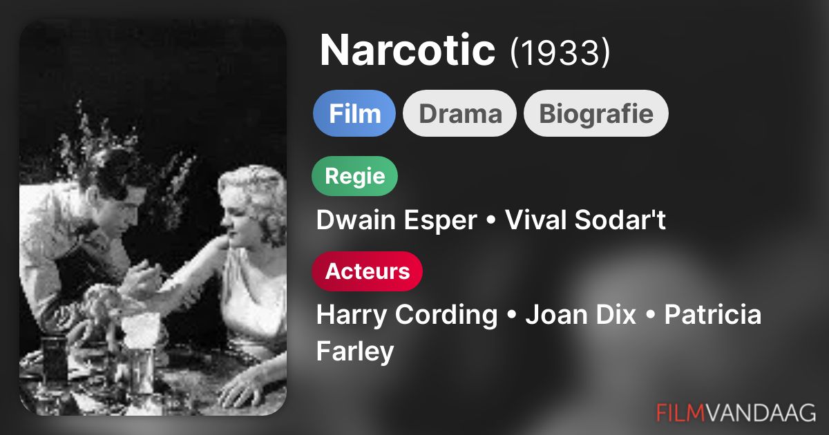 Narcotic (film, 1933) - FilmVandaag.nl