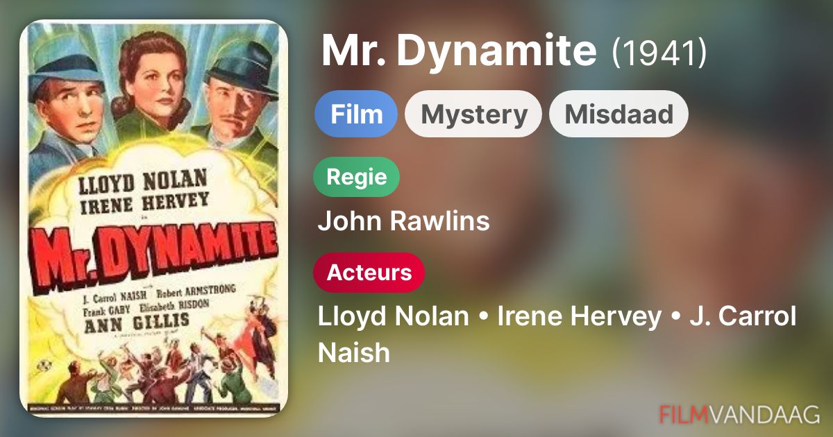 Mr. Dynamite (film, 1941) - FilmVandaag.nl