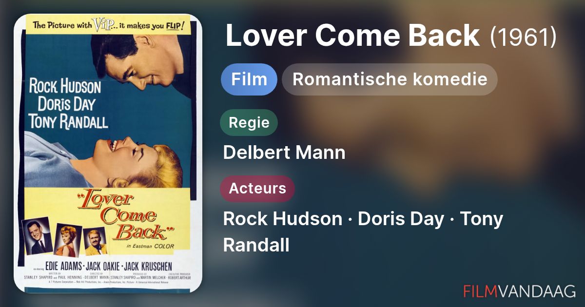 Lover Come Back (film, 1961) - FilmVandaag.nl