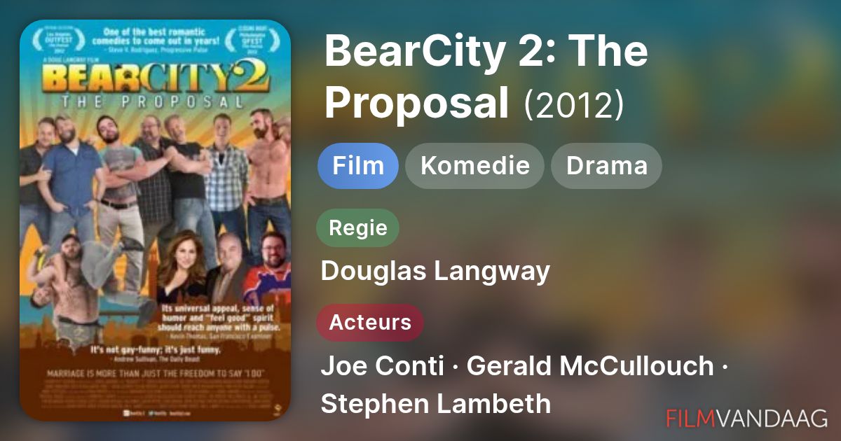 BearCity 2: The Proposal (film, 2012) - FilmVandaag.nl