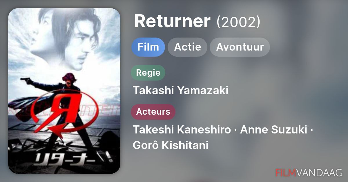 Returner (film, 2002) - FilmVandaag.nl