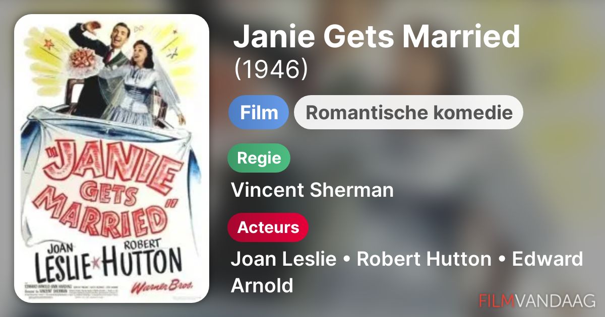 Janie Gets Married (film, 1946) - FilmVandaag.nl