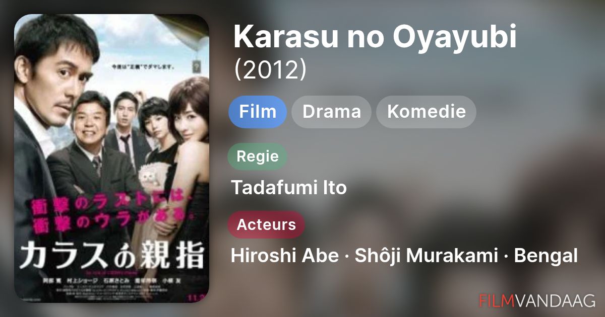 Karasu no Oyayubi (film, 2012) - FilmVandaag.nl