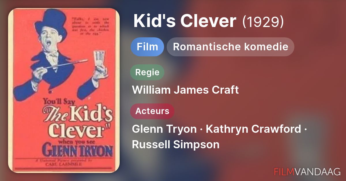 Kid's Clever (film, 1929) - FilmVandaag.nl