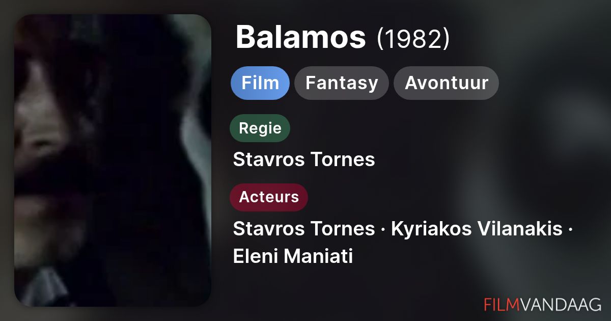 Balamos (film, 1982) - FilmVandaag.nl