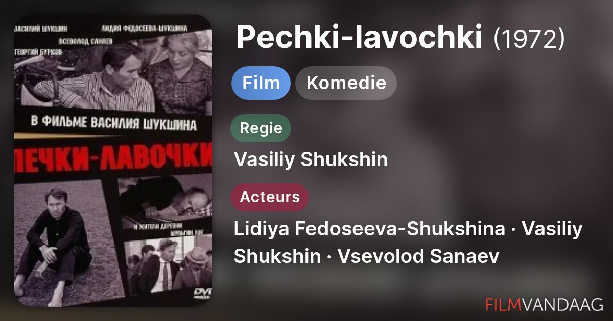 Pechki-lavochki (film, 1972) - FilmVandaag.nl