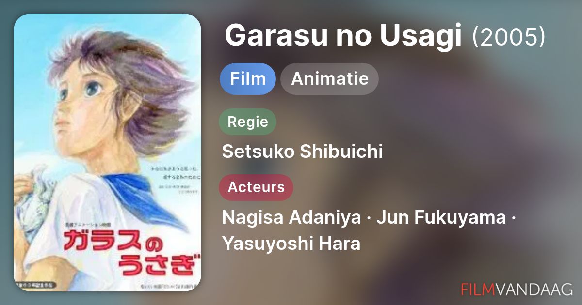 Garasu no Usagi (film, 2005) - FilmVandaag.nl
