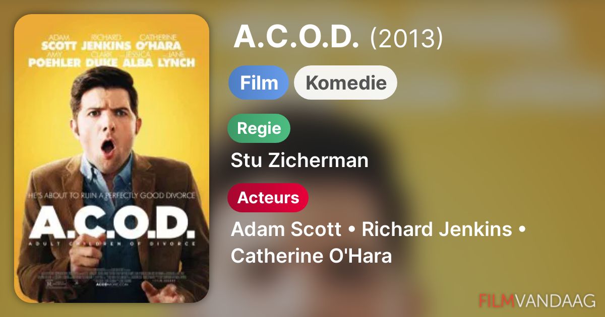A.C.O.D. (film, 2013) - FilmVandaag.nl