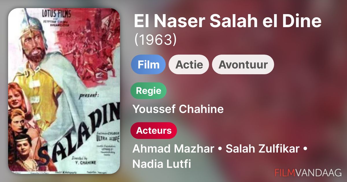 El Naser Salah el Dine (film, 1963) - FilmVandaag.nl