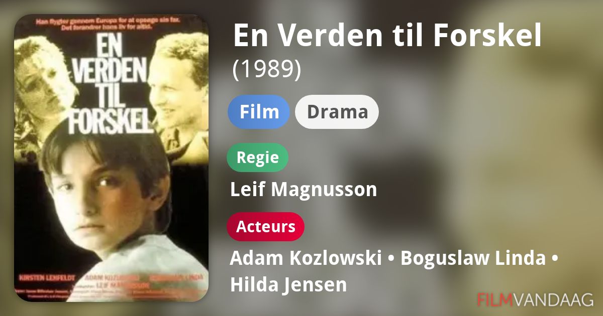 En Verden til Forskel (film, 1989) - FilmVandaag.nl