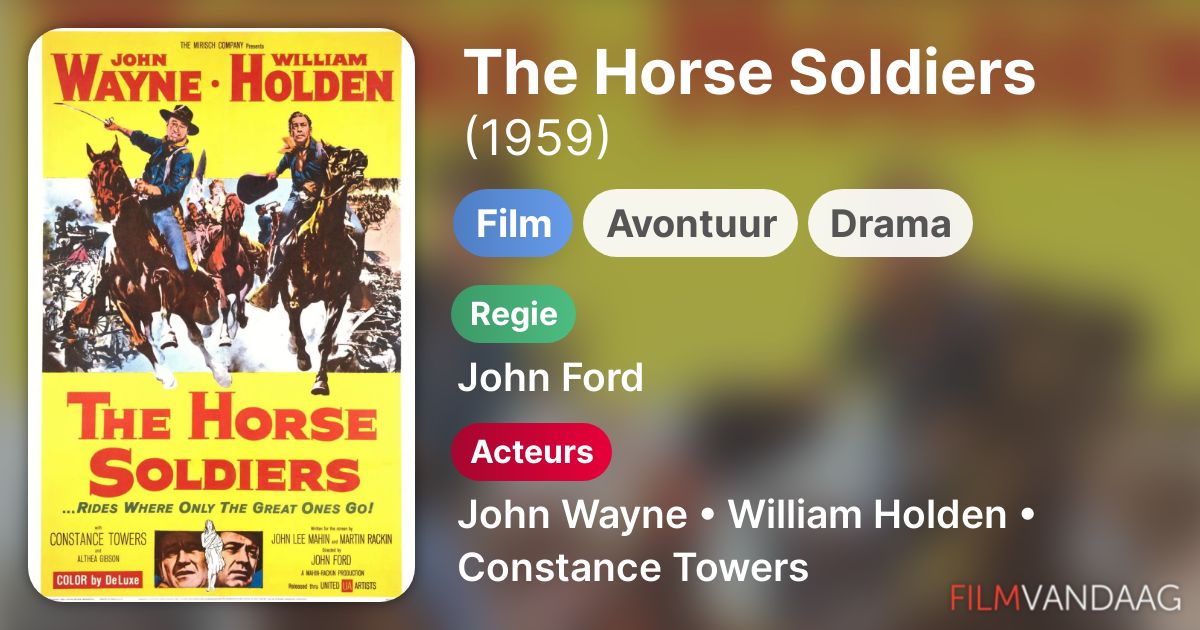 The Horse Soldiers (film, 1959) - FilmVandaag.nl