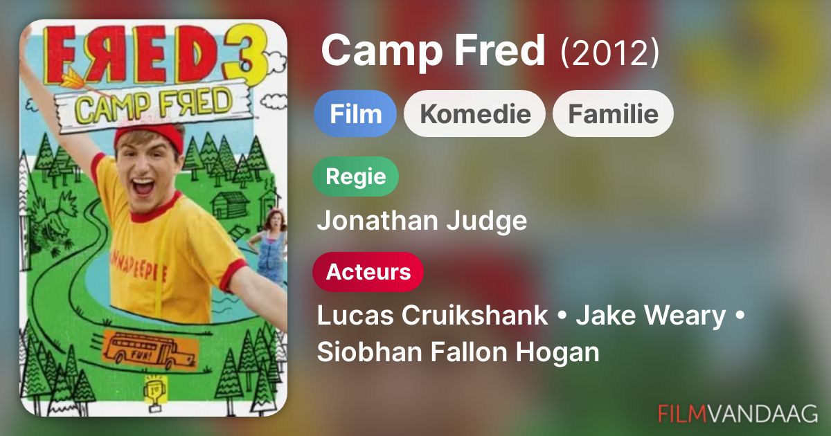 Camp Fred (film, 2012) - FilmVandaag.nl