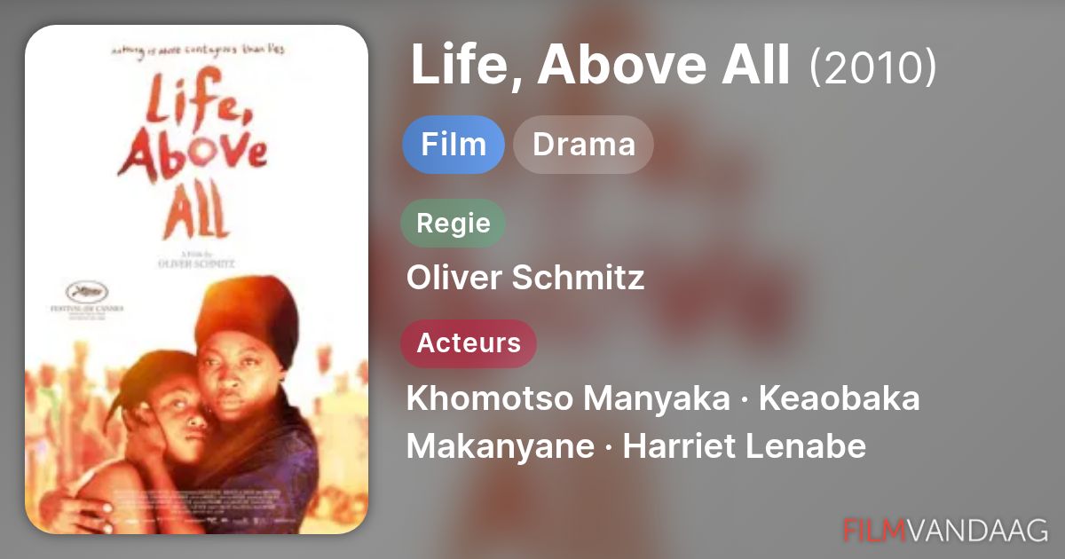 Life, Above All (film, 2010) - FilmVandaag.nl