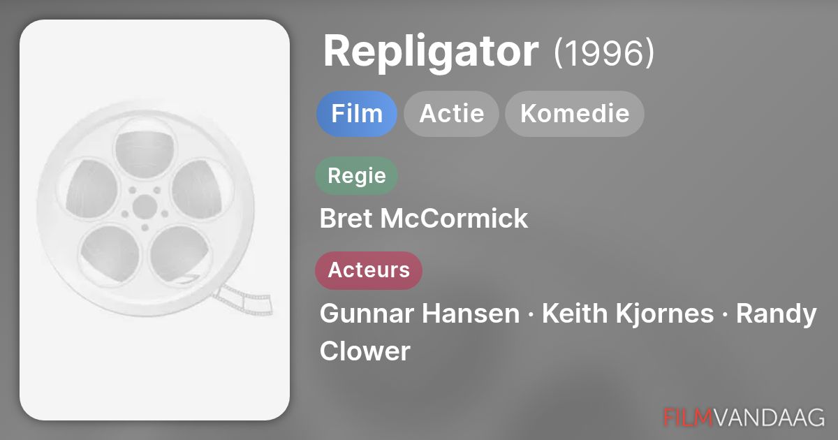 Repligator (film, 1996) - FilmVandaag.nl
