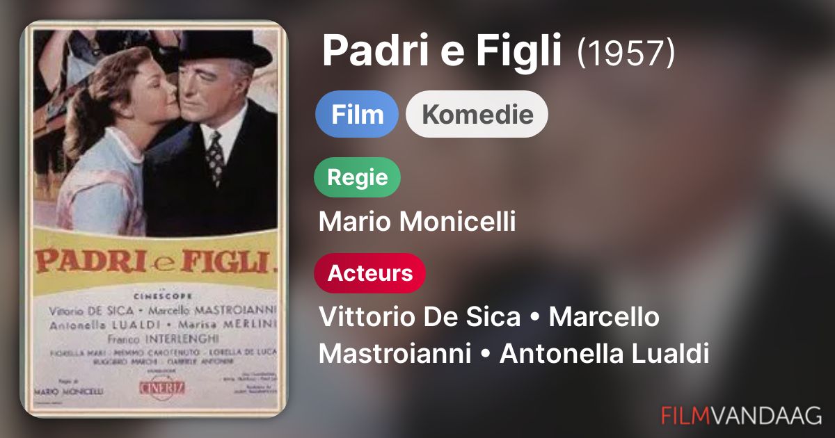 Padri e Figli (film, 1957) Nu Online Kijken - FilmVandaag.nl
