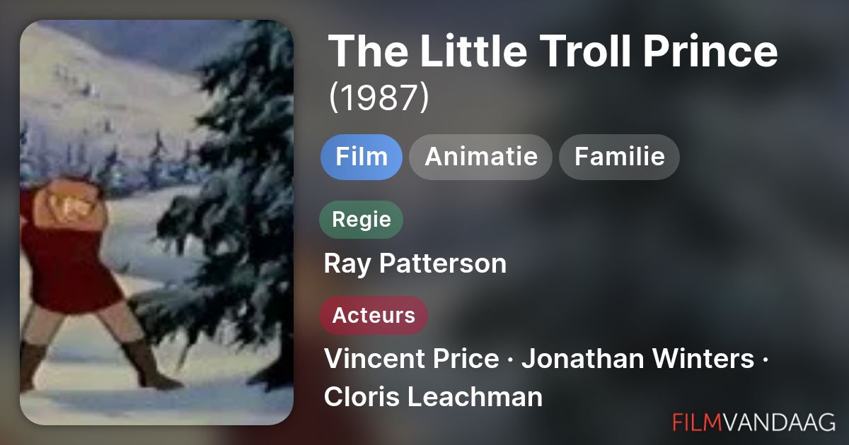 The Little Troll Prince (film, 1987) - FilmVandaag.nl