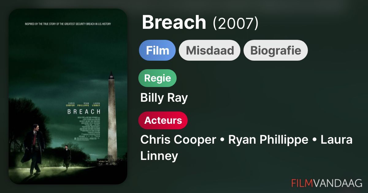 Breach (film, 2007) - FilmVandaag.nl