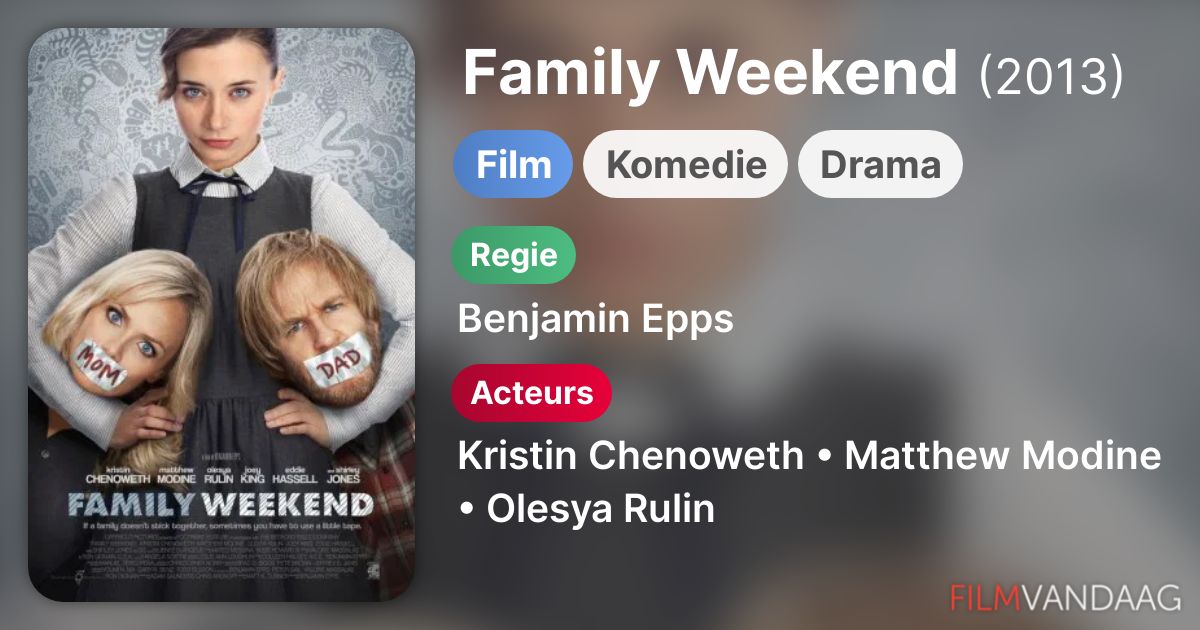 Family Weekend (film, 2013) - FilmVandaag.nl