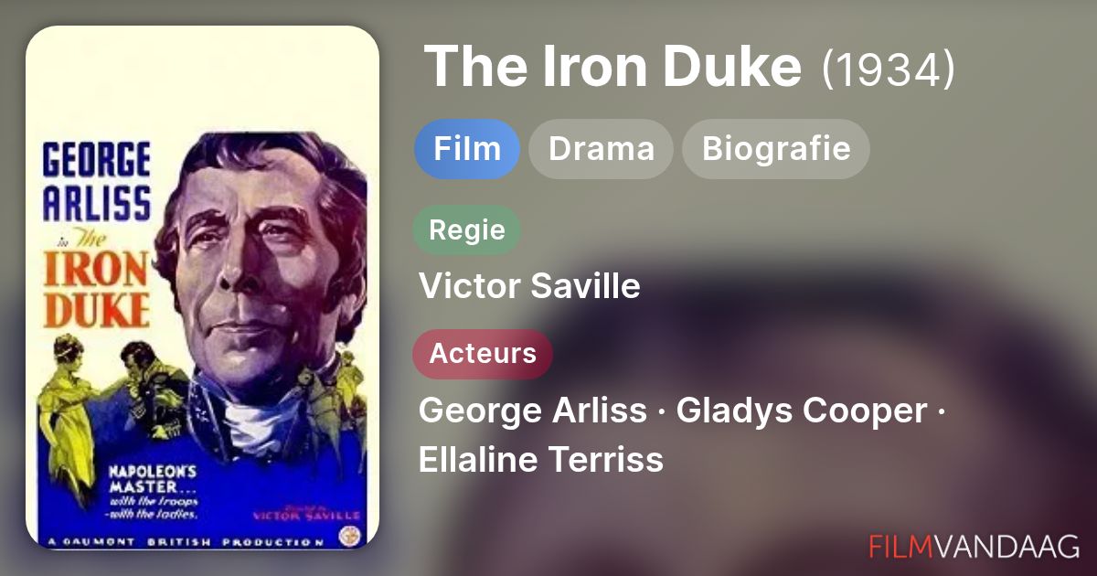 The Iron Duke (film, 1934) - FilmVandaag.nl