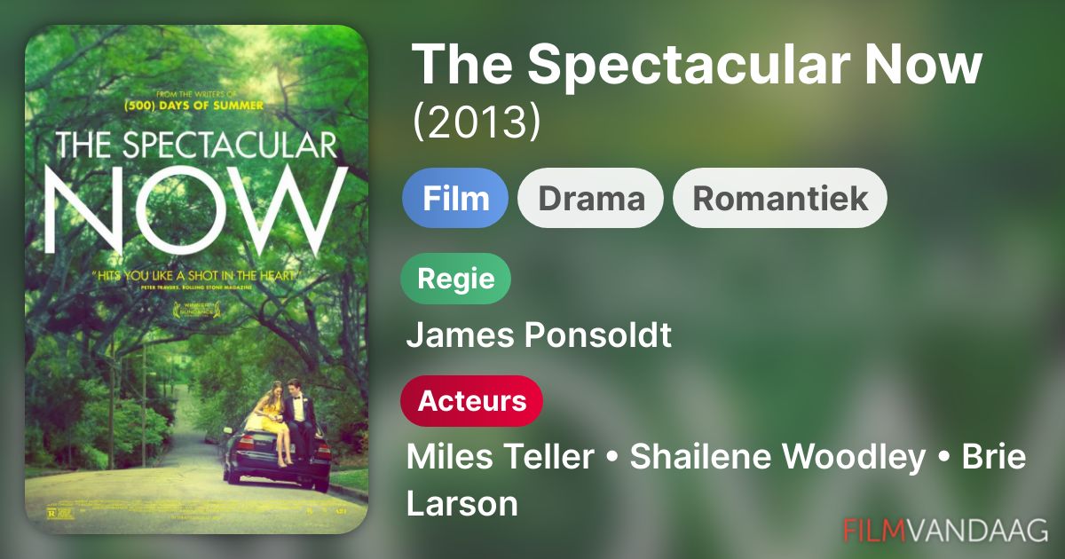 The Spectacular Now (film, 2013) - FilmVandaag.nl