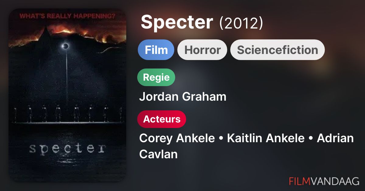 Specter (film, 2012) - FilmVandaag.nl